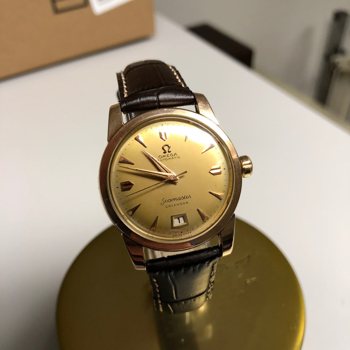 Omega Seamaster Calibre 355 Date Circa 1954 Automatic Bumper Wind ...